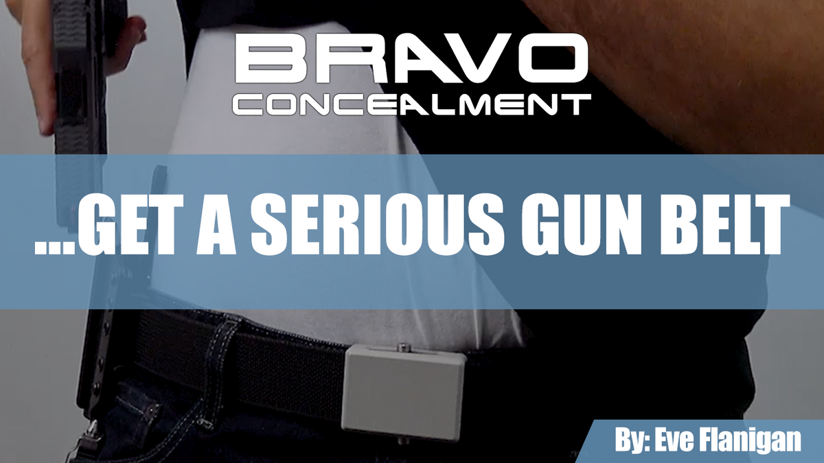 Serious about concealed carry? Get a serious gun belt.– Bravo Concealment