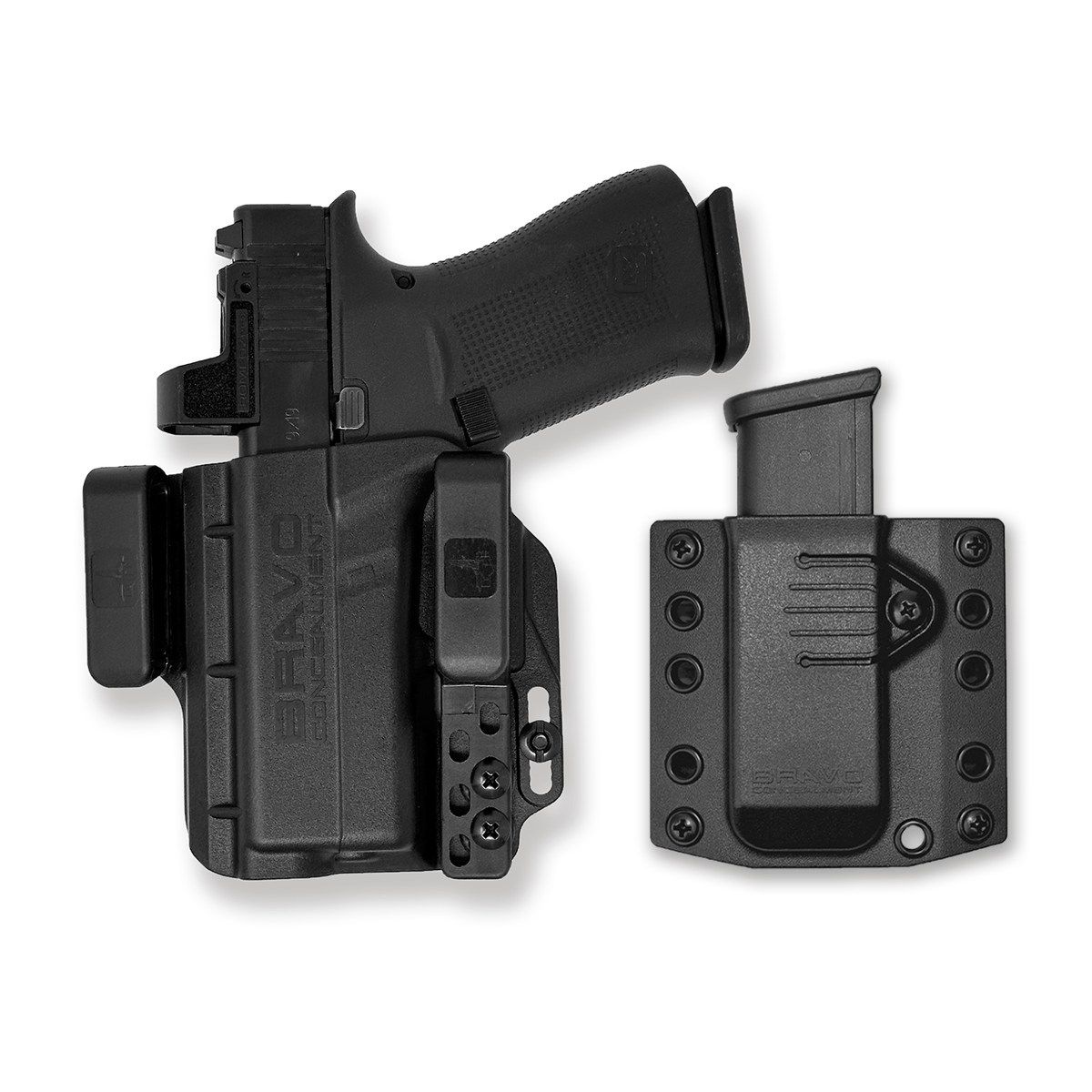 Glock 43X MOS Gun Holster Combo | IWB Concealed Carry– Bravo Concealment